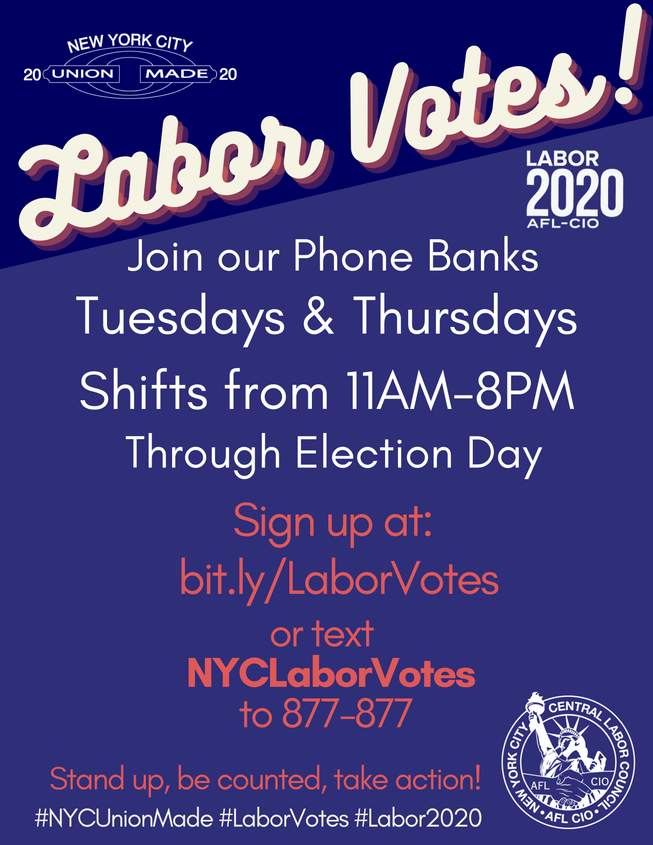 Labor Votes! Phonebanks with NYC CLC | Local Union No. 3 IBEW