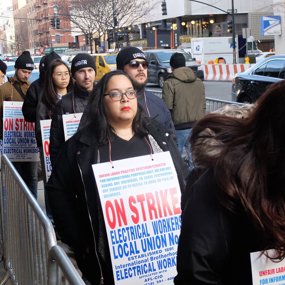 Spectrum Picketing Restarts/Rally this Wednesday | Local Union No. 3 IBEW