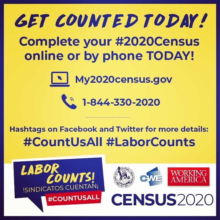 Labor Counts! Census Action Week | Local Union No. 3 IBEW