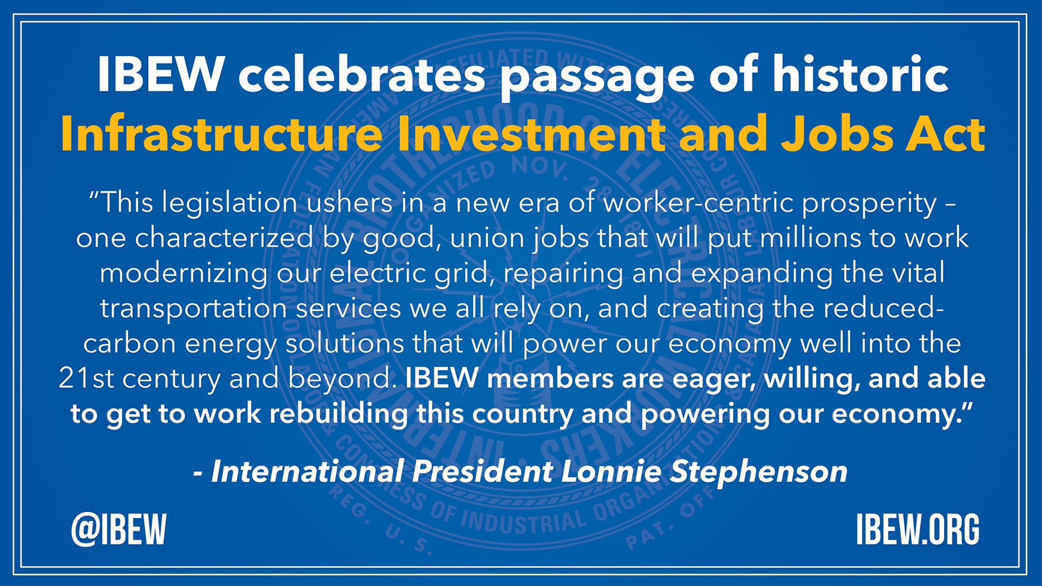 Congress Passes the Infrastructure Investment & Jobs Act | Local Union ...