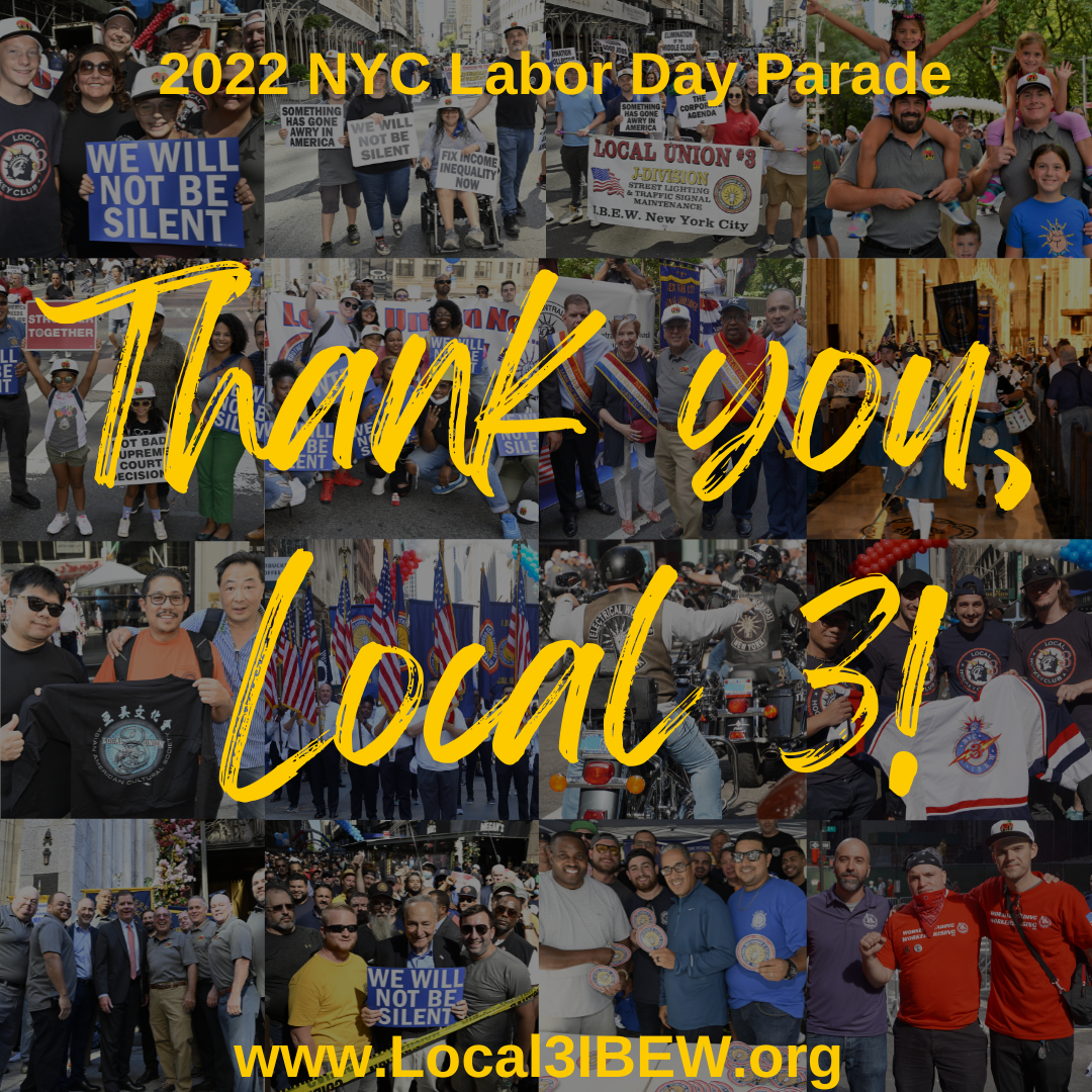 Thank You Local 3 | Local Union No. 3 IBEW