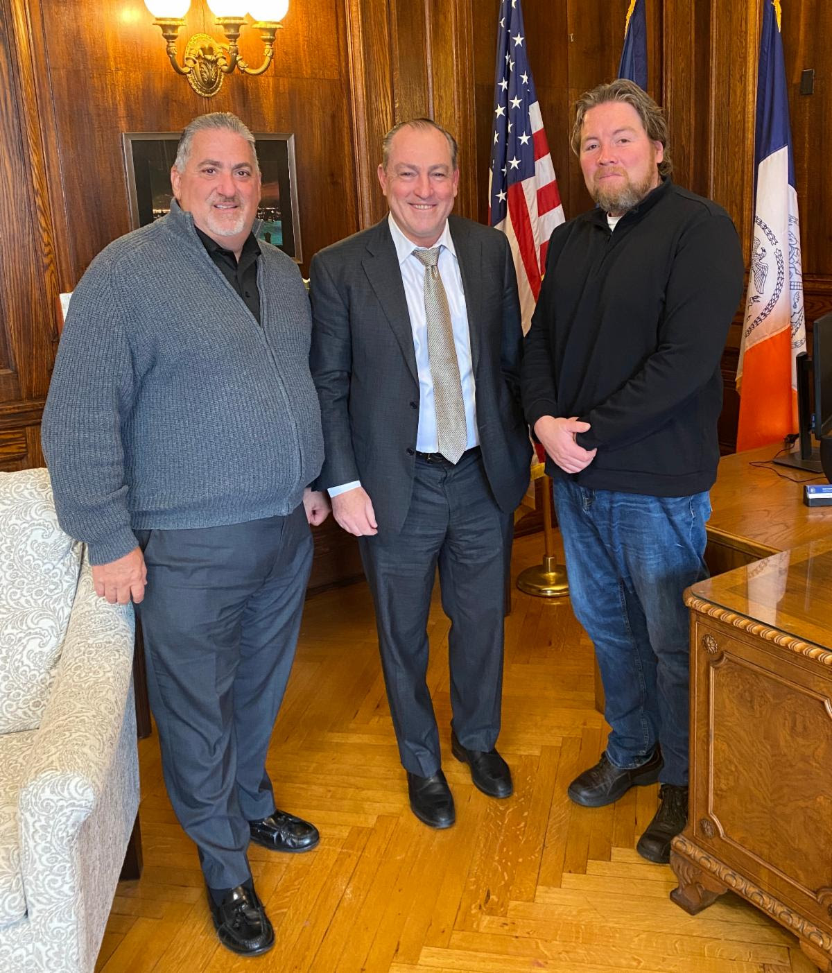 Meeting with Staten Island Borough President | Local Union No. 3 IBEW